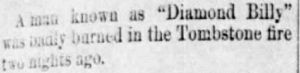 Historical Fires Down Through History - Tombstone Still Survives!